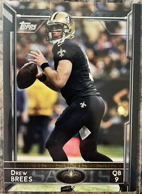 2015 Topps Football Card #150 Drew Brees | eBay