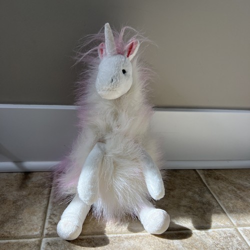 12” Aurora Purely Luxe Plush Unicorn Fluffy Stuffed Animal Glitter Horn ...