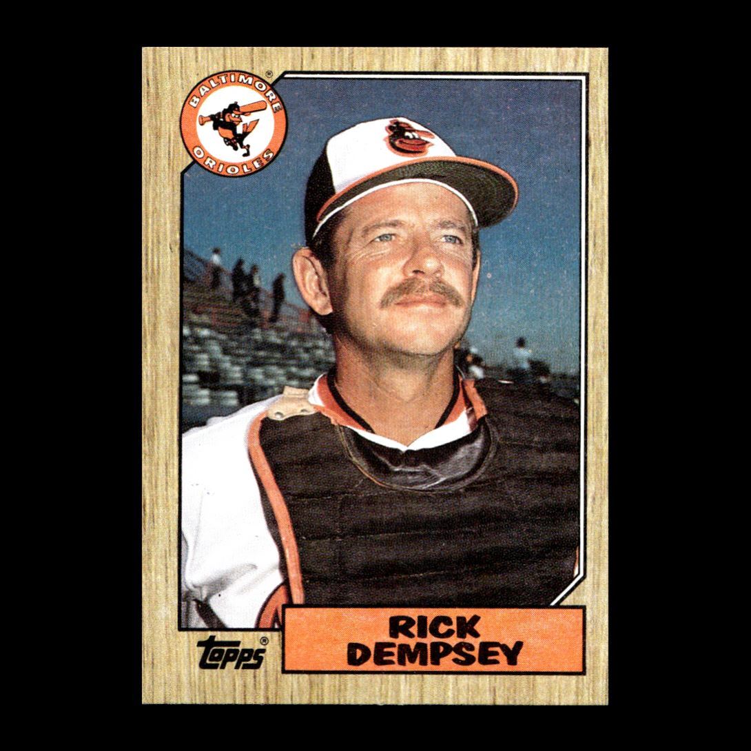 Rick Dempsey 1987 Topps Baltimore Orioles #28 Set Break R305 | eBay