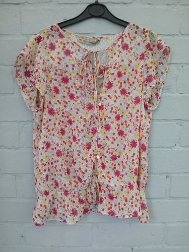 Zara trf collection floral top size L (12) | eBay UK