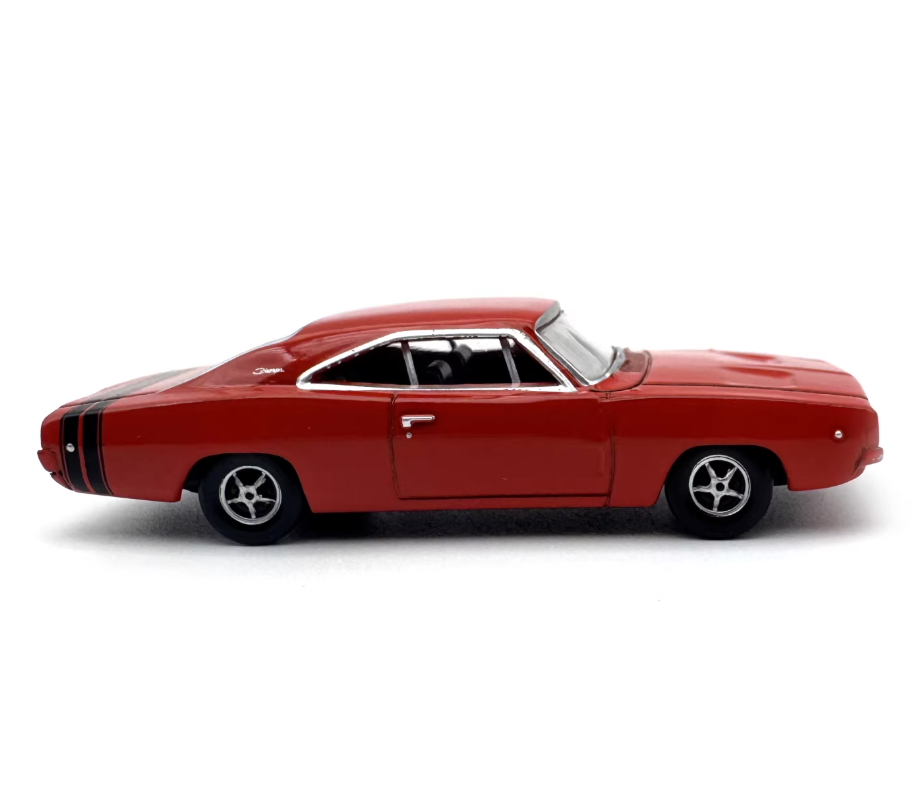 1/87 HO Scale Alloy Car Vintage 1968 Red Muscle Car Train Model Scene ...