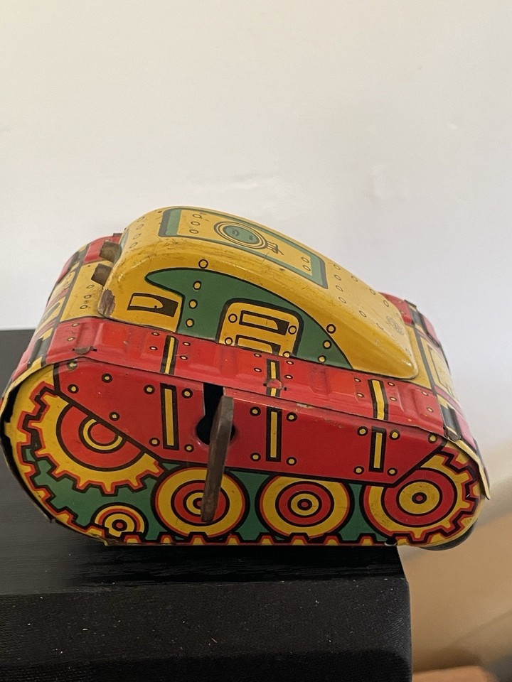 Vintage Marx Tin Wind Up Toy Tank. Working Condition. | eBay UK