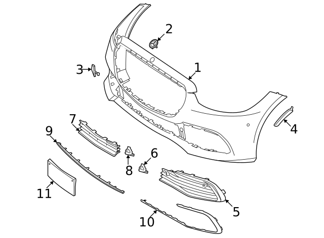 Genuine+Mercedes-Benz+Outer+Grille+223-885-53-03 for sale online | eBay