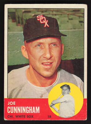 Joe Cunningham 1963 Topps #100 Chicago White Sox VG-EX {1225 | eBay
