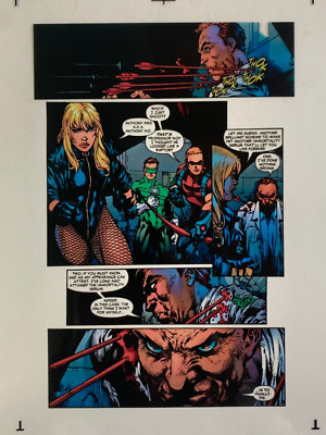 Color Production Art JUSTICE LEAGUE OF AMERICA #2, pg. 20, ED BENES art ...