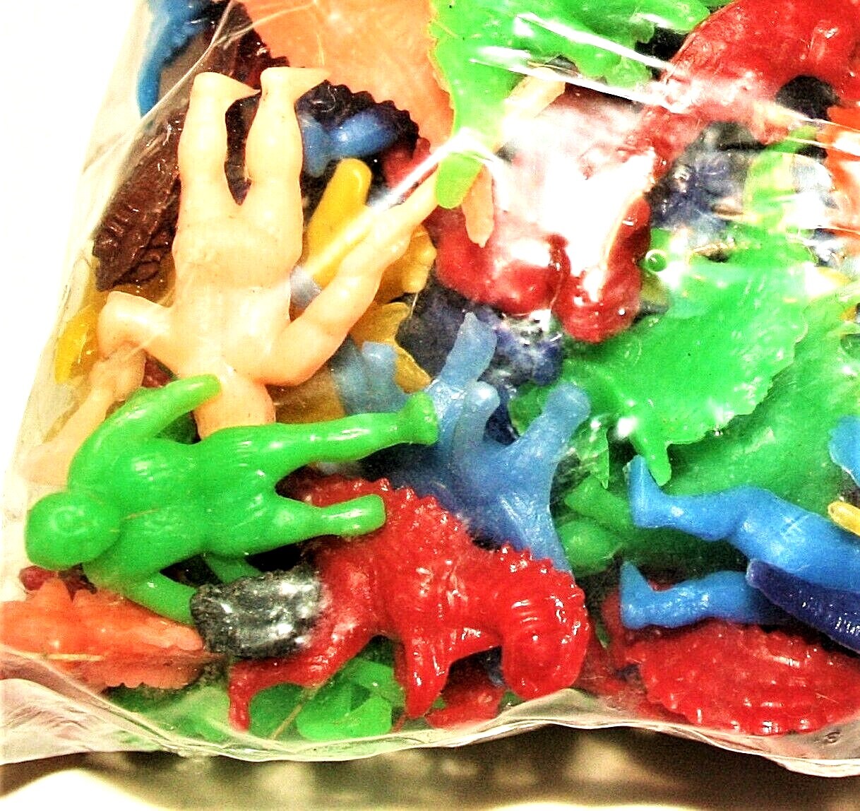Plastic Prehistoric Dinosaur Caveman 150 Figure Play Set 1960s NOS New ...