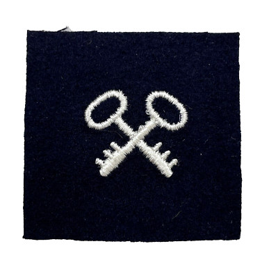U.S. Navy USN Storekeeper Navy Blue Wool Job Rating Insignia Striker ...