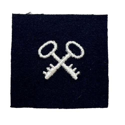 U.S. Navy USN Storekeeper Navy Blue Wool Job Rating Insignia Striker ...