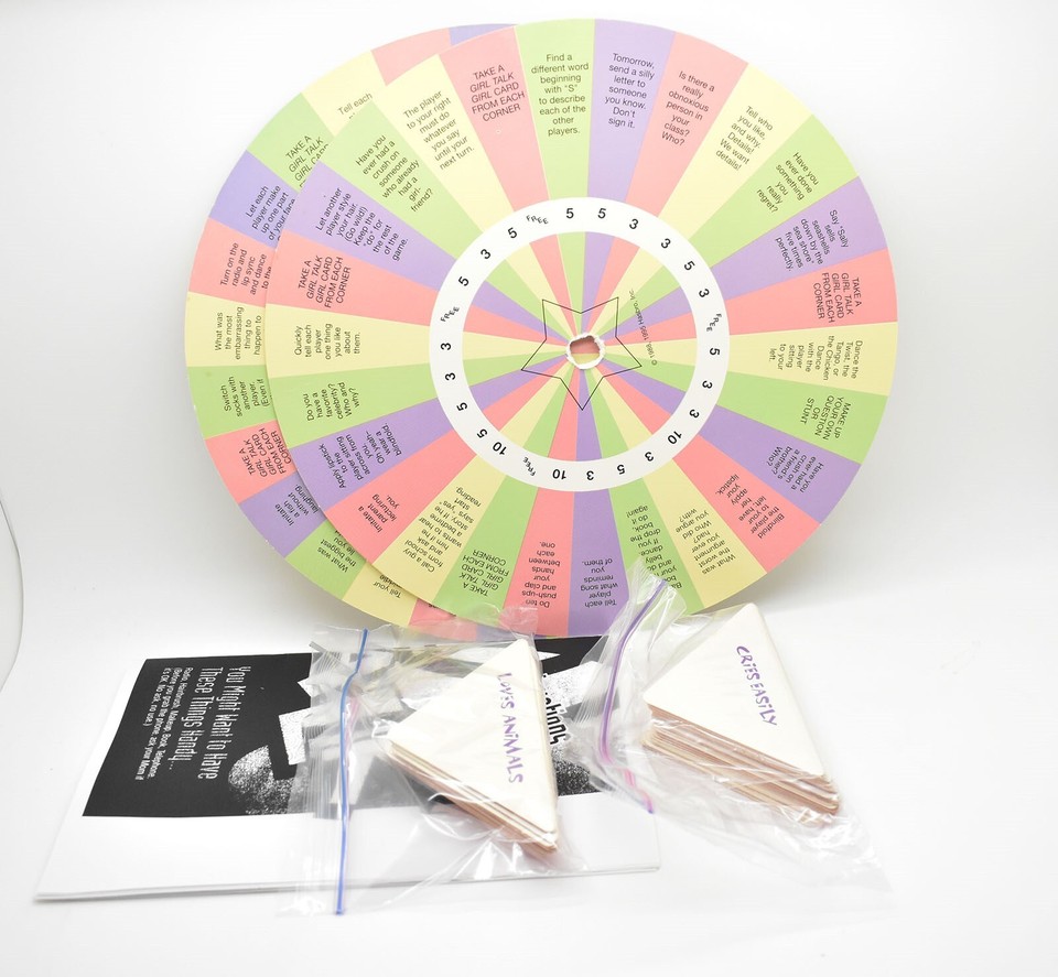 Girl Talk Board Game Parts Lot Milton Bradley 1995 | eBay