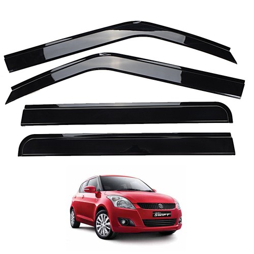 Wind Shield Weather Guard Rain Visor Gloss Black Suzuki Swift 2012-2017 ...