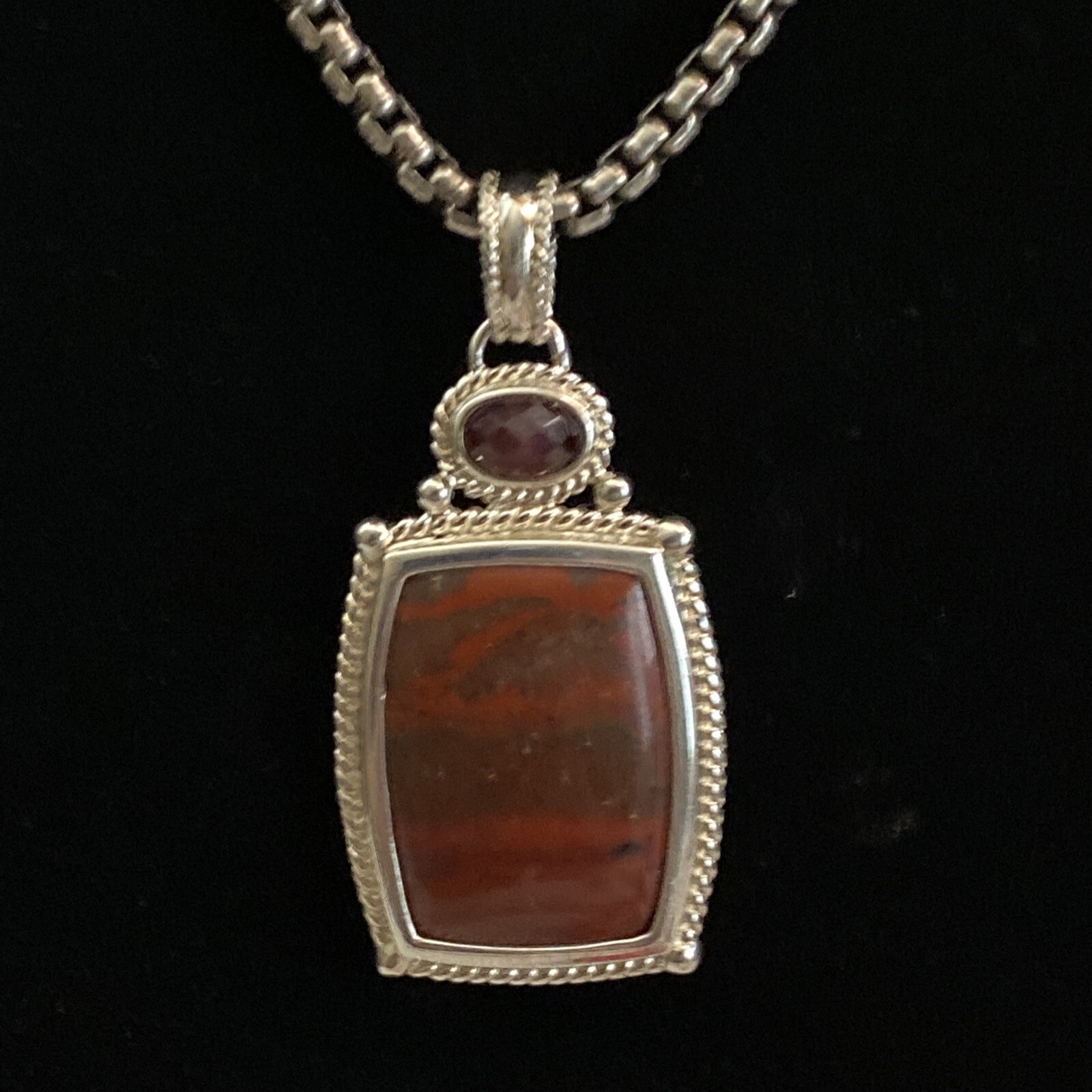 Whitney Kelly Beautiful Sterling Desert Braided Jaspe… - Gem