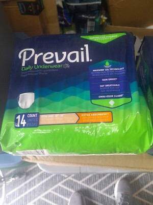 Prevail Daily Disposable Maxsorb Gel Skin Smart Underwear X-Large Extra ...