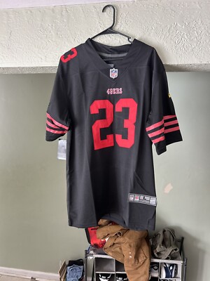 New! CMC Christian McCaffrey 49ers Black Stitched Jersey Size XL | eBay