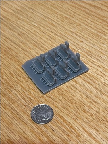 Z Scale Chair untrimmed Ski lift Chair aerial tram model rail road 6 ...