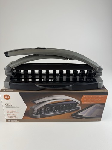 Staples Arc System Desktop Punch 8 Sheet Capacity Customizable Notebook ...