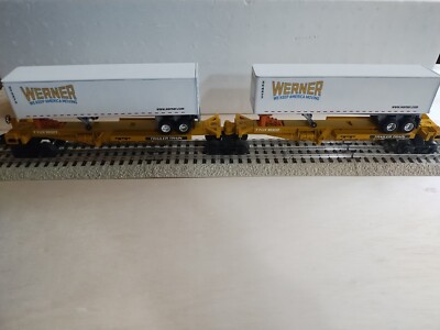 LIONEL TTUX SPINE CAR SET O GAUGE w/ “ Werner " INTERMODAL TRAILERS | eBay