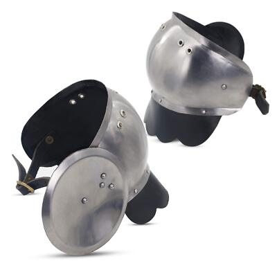 Medieval Armor Knee Guard Armor Pair Reenactment Renaissance Greaves ...