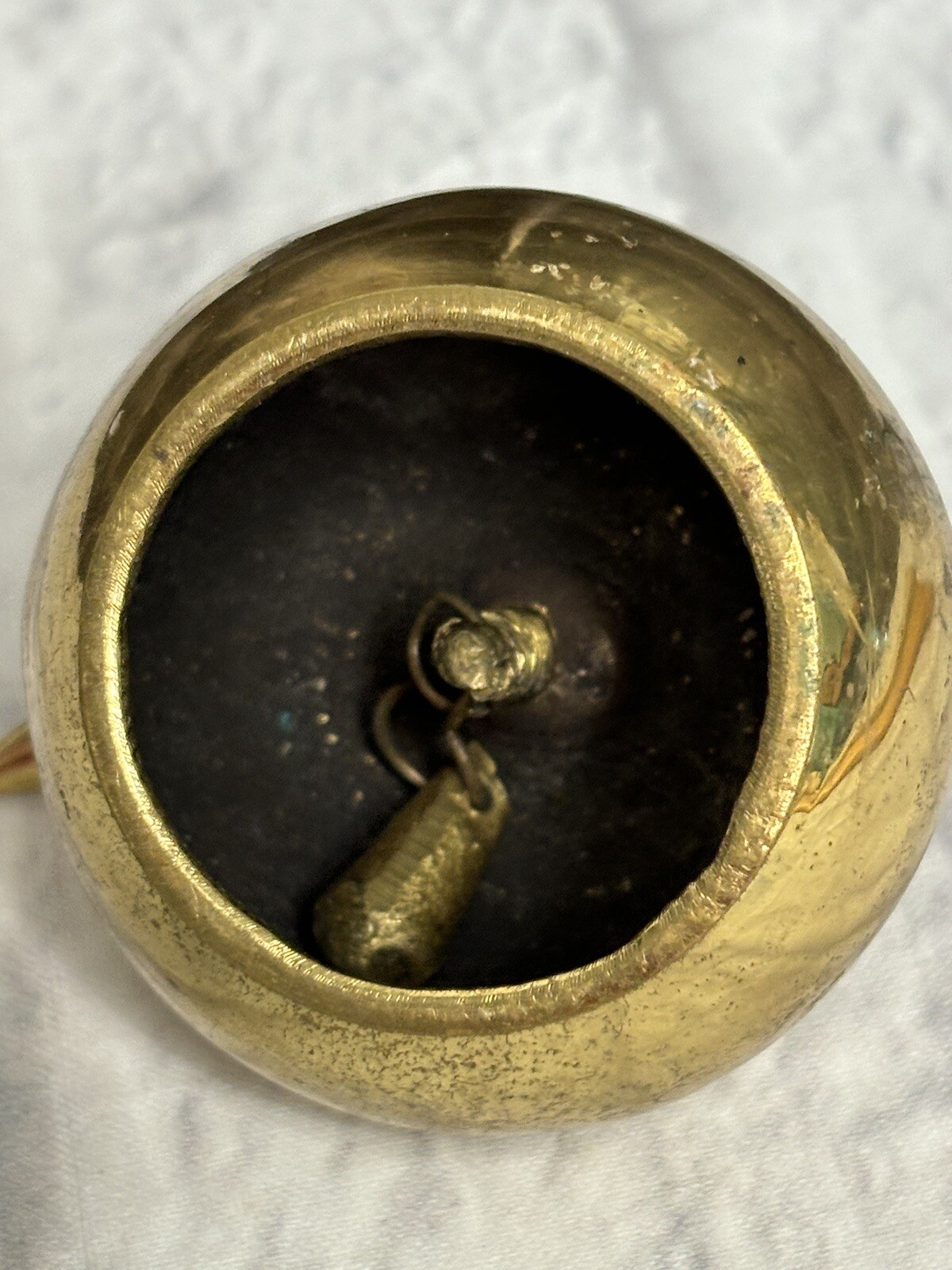 Vintage Apple Brass Bell Paperweight Collectible | eBay