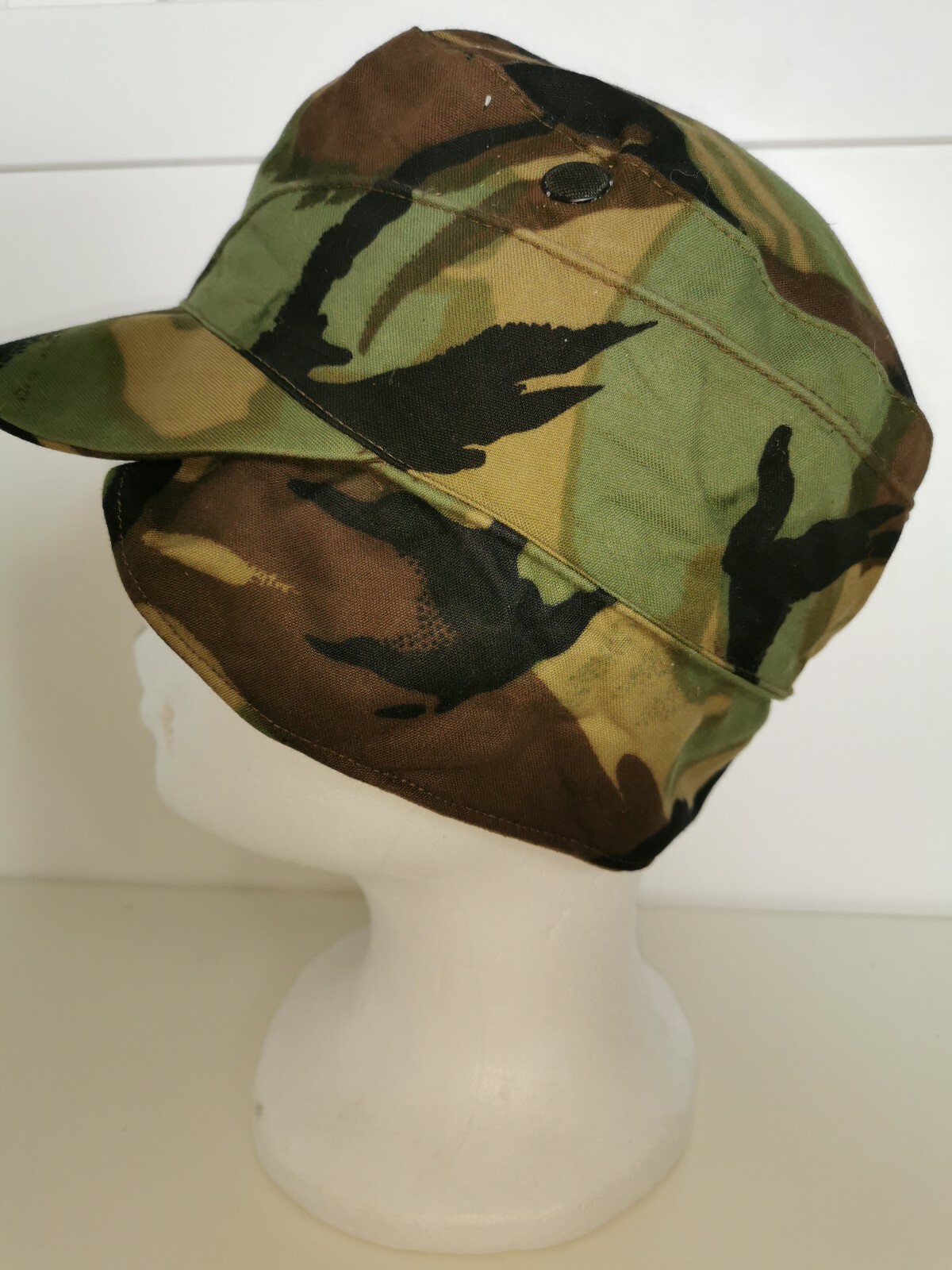 Vintage British Army Woodland Camouflage DPM Soft Hat Crap Hat Size 6 3 ...