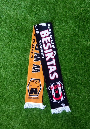 WOLVERHAMPTON WANDERERS BESIKTAS 2019 SCARF ONE SIZE | eBay
