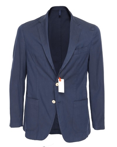 NWT ISAIA NAPOLI SPORT COAT jacket blue wool washed luxury Italy 48 | eBay