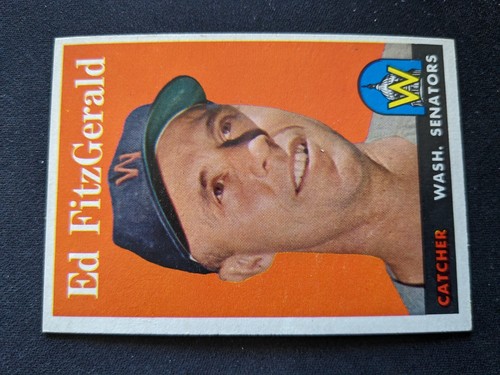 1958 Topps Baseball Card # 236 Ed Fitz Gerald - Washington Senators (EX ...
