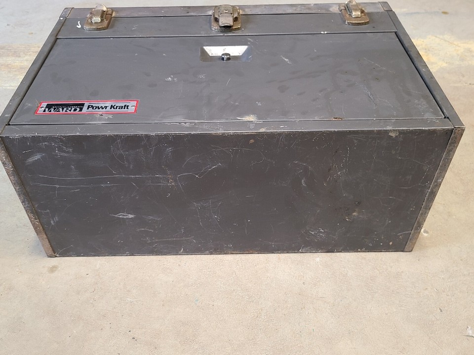 Vintage Tool Box POWR-KRAFT by Montgomery Ward 7 Drawer Tool Box | eBay
