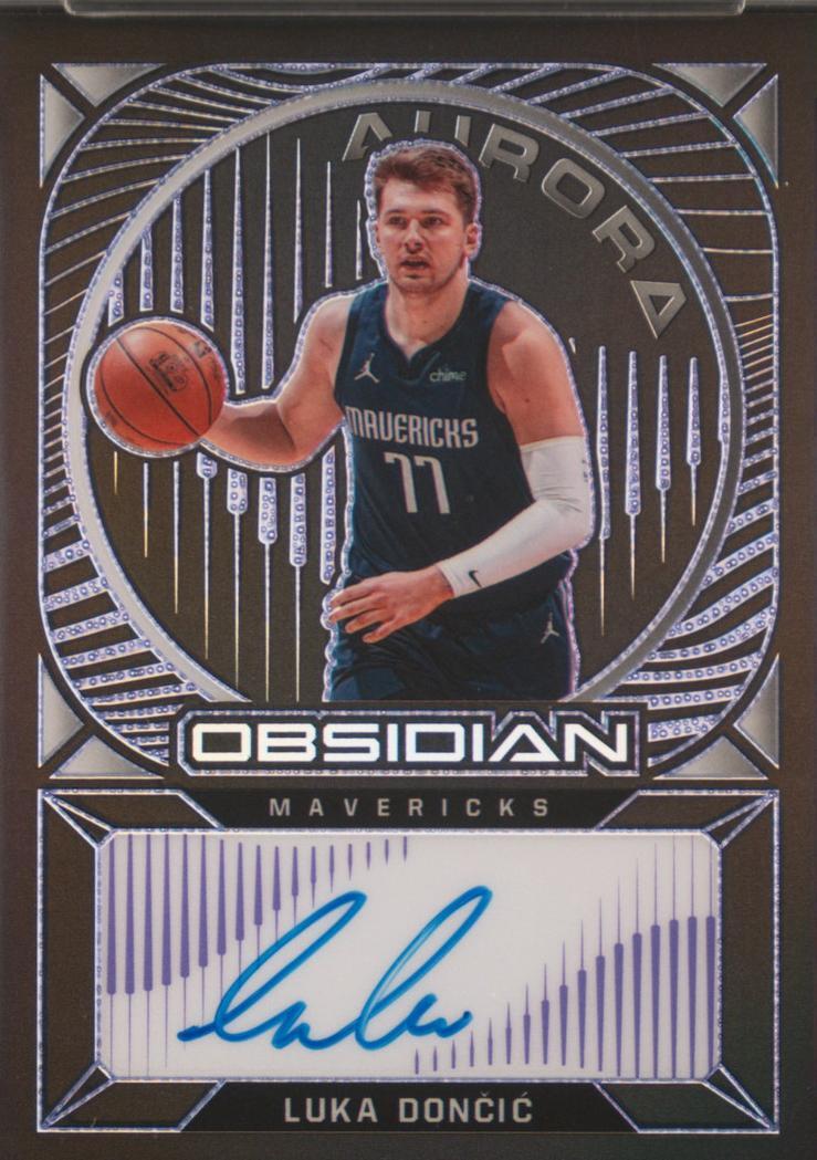 2020-21 Panini Obsidian - Aurora Autographs Luka Dončić #AU-7 Electric ...