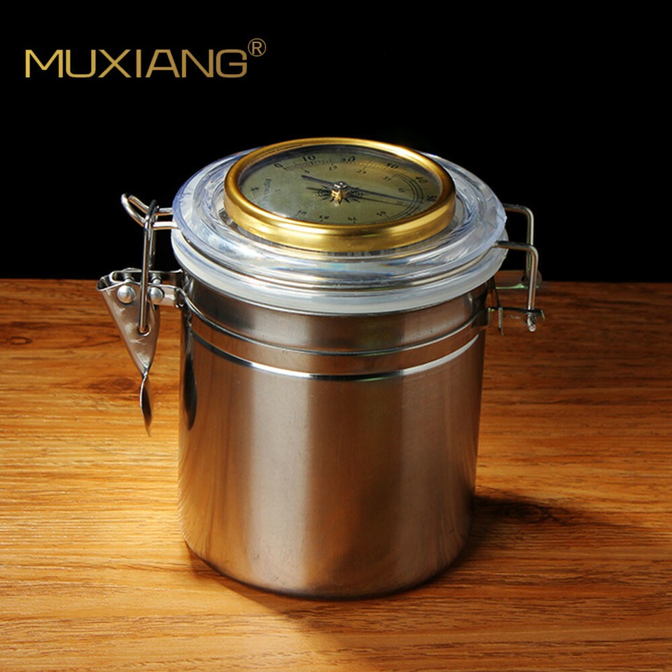 MUXIANG Stainless Steel Humidor humiditer jar for Cigar Tobacco with ...