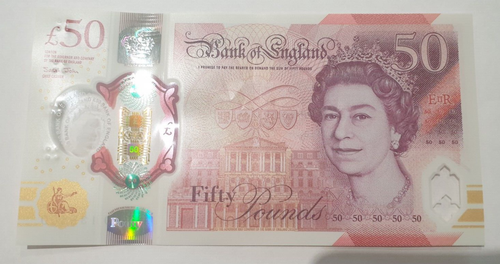 New UNC £50 UK Polymer Note 50 Pounds AA10 135494 ALAN TURING SARAH ...
