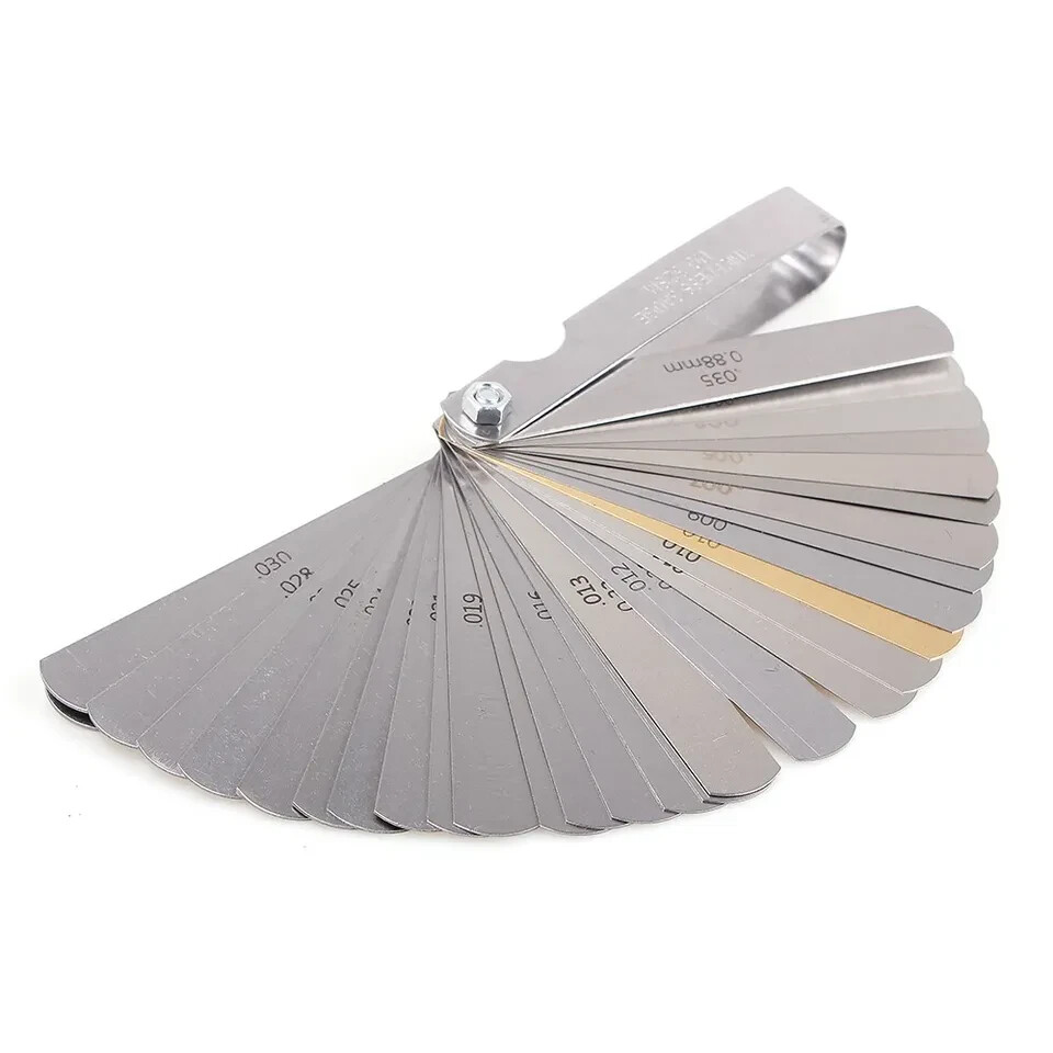 Universal Spark Plug Gap Tool 32 Blades Metric Feeler Gauge Gap Filler ...