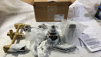 Moen Adler 82663 3-Handle Bathtub and Shower Faucet with Valve - Chrome ...