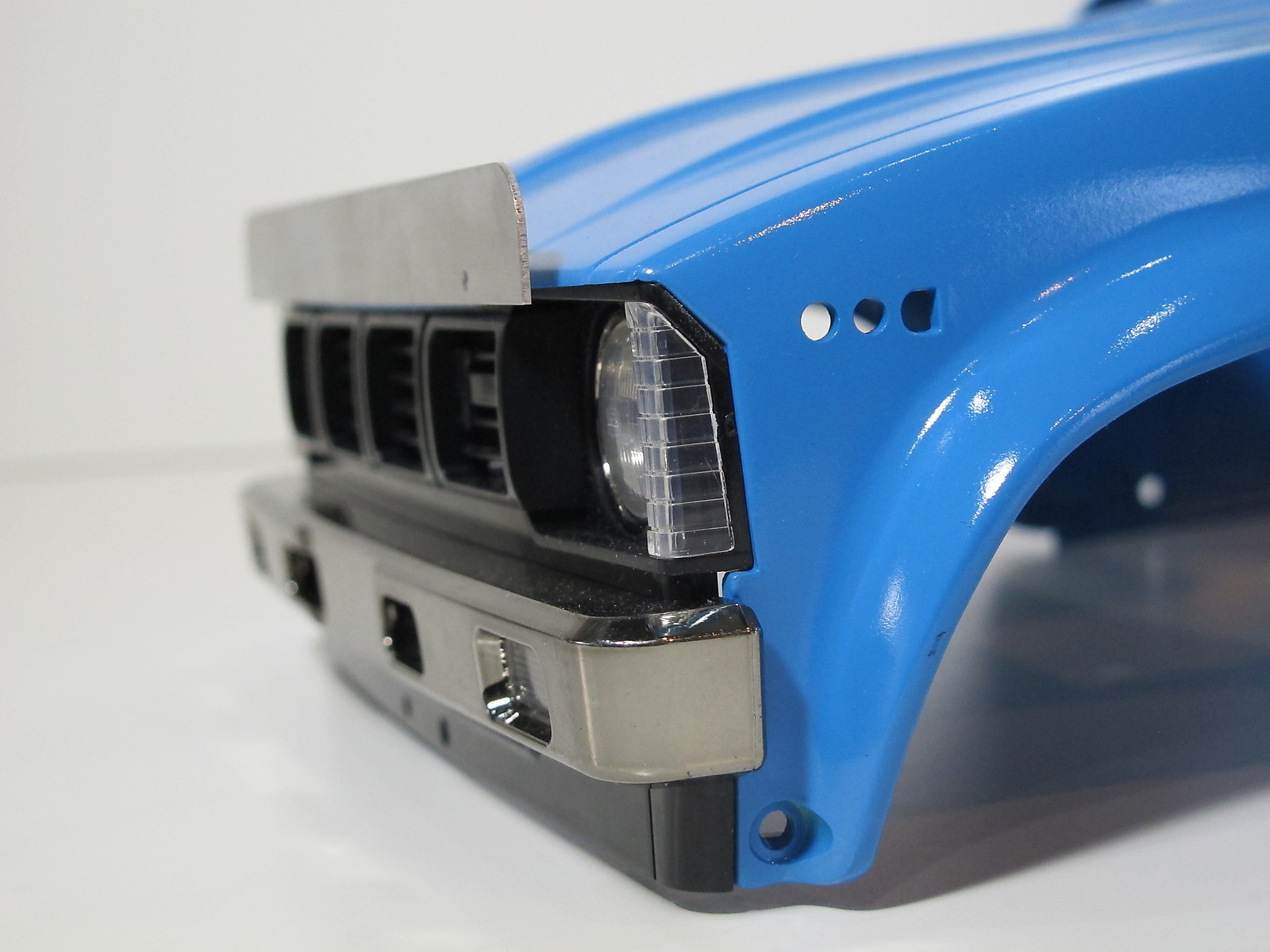 Aluminum Front Hood Bug Deflector shield Tamiya 1/10 RC Toyota Hilux ...