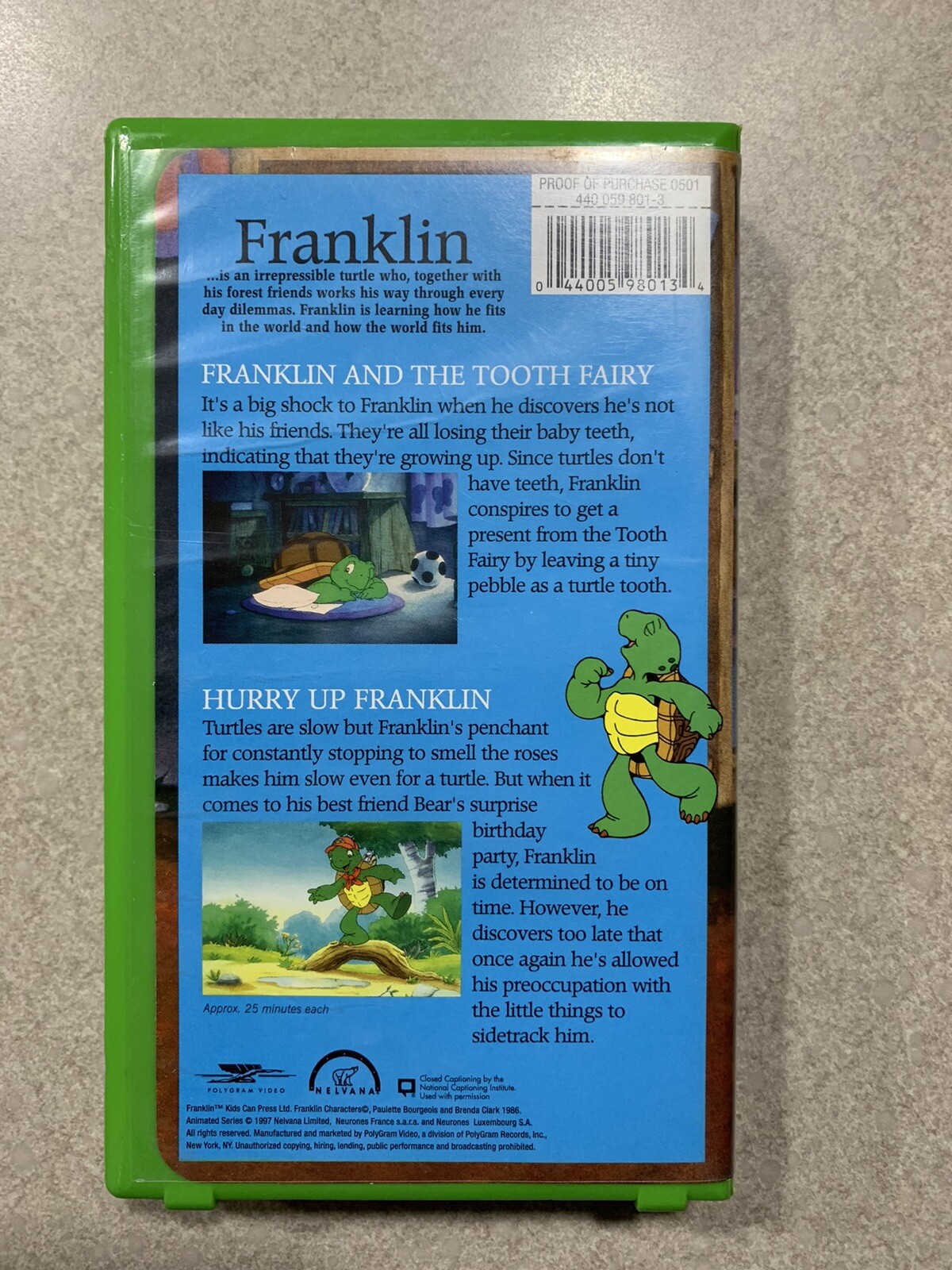 Franklin and the Tooth Fairy (VHS, 1999, Clam Shell Case) 44005980134 ...