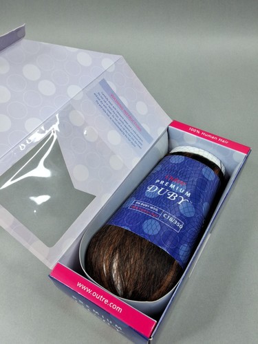 8" #C1B/350 Duby Bob Human Hair Extensions Outre Weft Sew in or Bonding ...