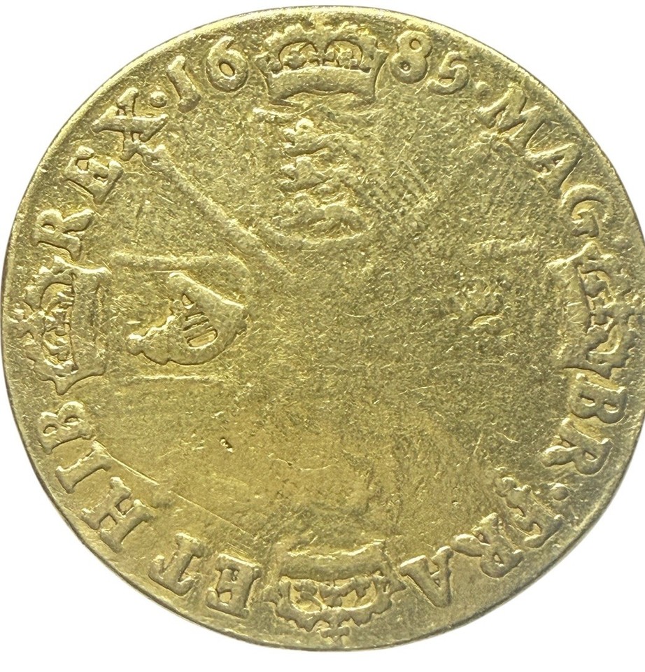 Stuart, James II Milled Full Gold Guinea, Scarce 1685 | eBay