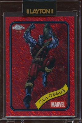 Colossus 2025 Topps Chrome Marvel Comics Red Shimmer Refractor Color ...