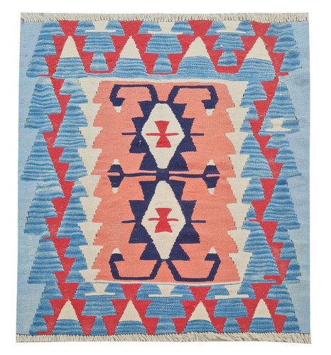 Amazing Hand Knotted Vintage Turkish Kilim Kilm Wool Area Rug 3.6 x 2.8 ...