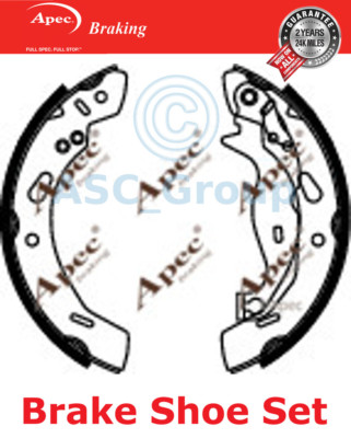 Apec Braking Replacement 200mm x 32mm Drum Brake Shoes Set SHU799 (with ...