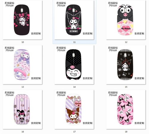 Cartoon Kuromi USB Wireless Mouse Computer Notebook PC Laptop Mouse ...