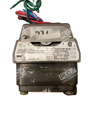 Baksdale Controls IMO 4-18PSI 60PSI Diamlatic Pressure Switch CDPD1H ...