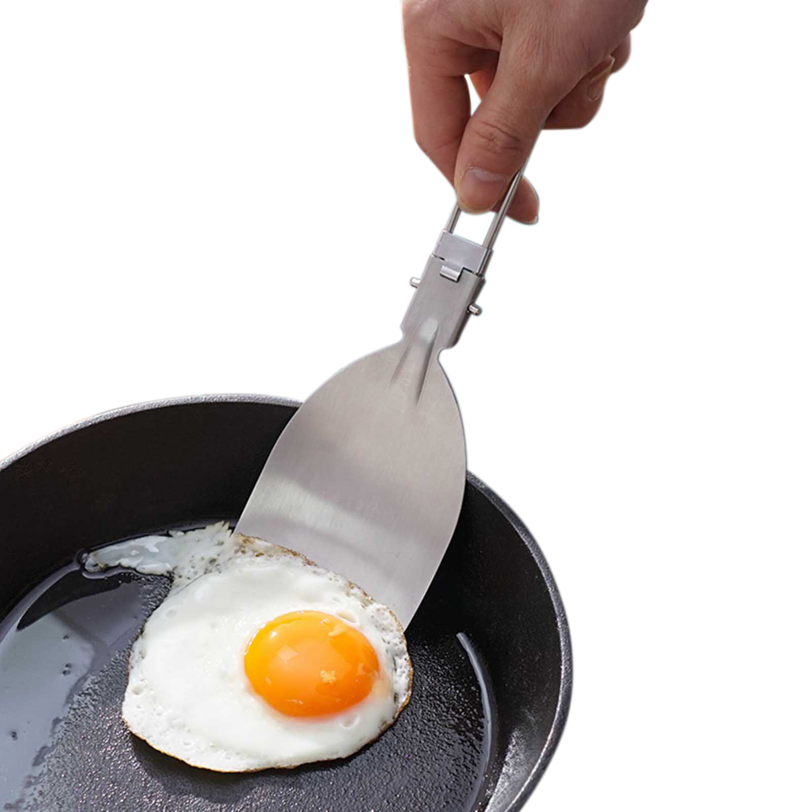Folding Spatula Frying Shovel Portable Camping Kitchen Beefsteak ...