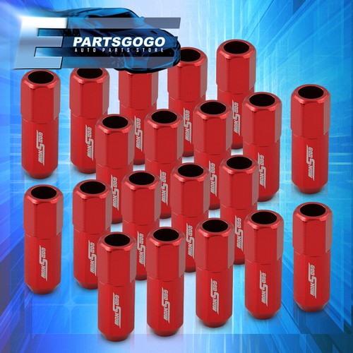 20PCS M12x1.25mm JDM VIP Open Extended Aluminum Racing Wheels Rims Lug ...