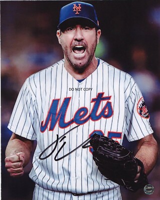 JUSTIN VERLANDER - NEW YORK METS Autographed Signed 8x10 Reprint Photo ...