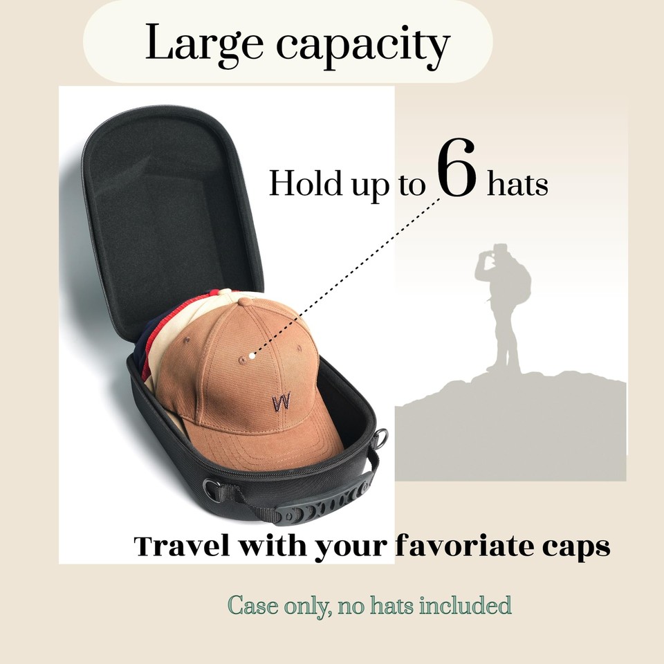 hat case, cap holder carrier protecter, hard hat storage organizer ...