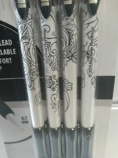 2 X 4pk Inc Soft Scripts #2 Mechanical Pencils 0.7 Mm Lead White and ...