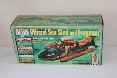 Vintage RARE GI Joe Frogman Sea Sled oRiginal Box 1966 Unused | eBay