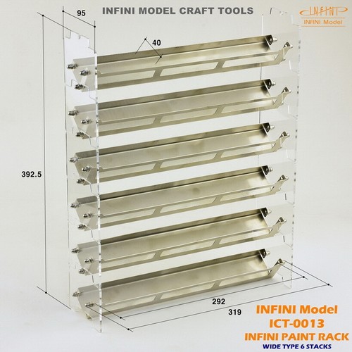 Infini Model Paint Rack Wide Type #6 Stacks for Mr. Hobby/IPP Paints | eBay