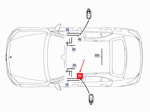 MERCEDES-BENZ C W205 Footwell Light Wiring Harness A2055403435 NEW ...