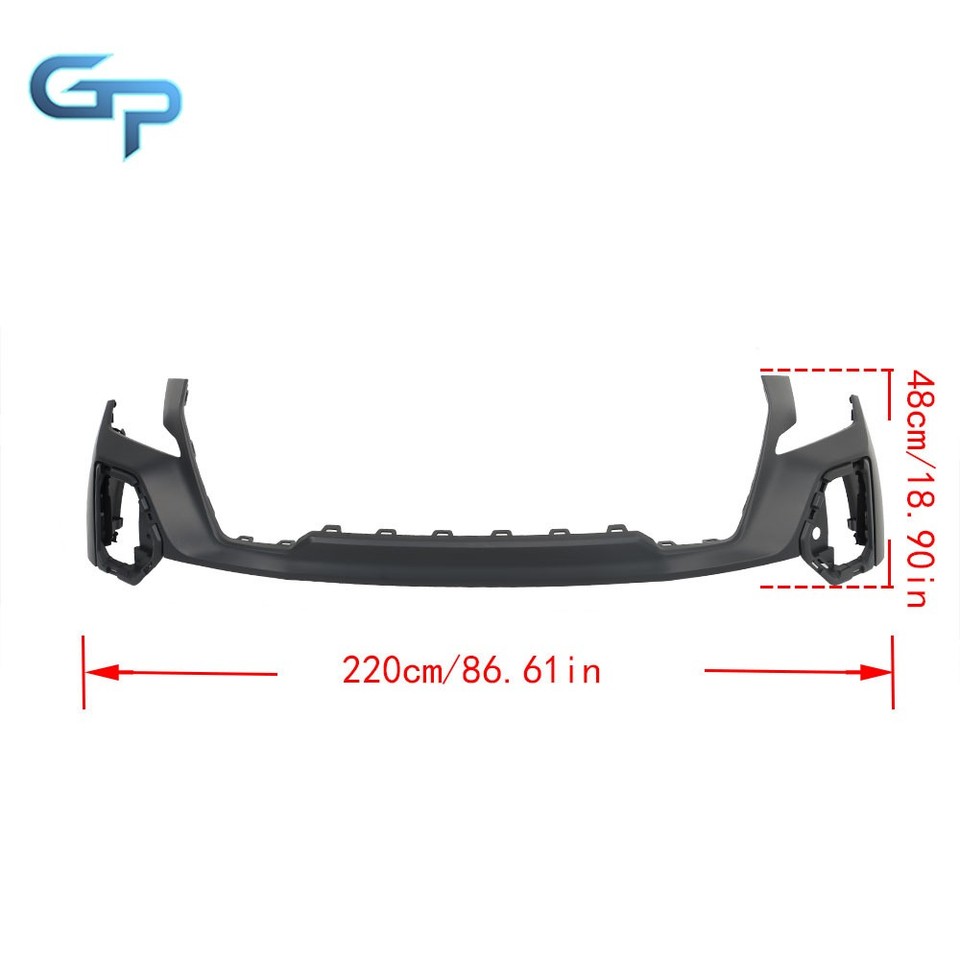 For GMC Sierra 1500 2019-2021 Front Upper Bumper Cover Plastic 84542582 ...